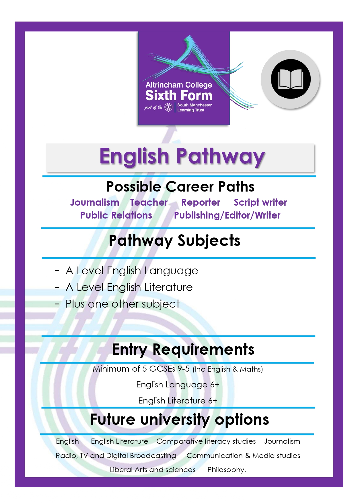 Altrincham College - Sixth Form Pathways